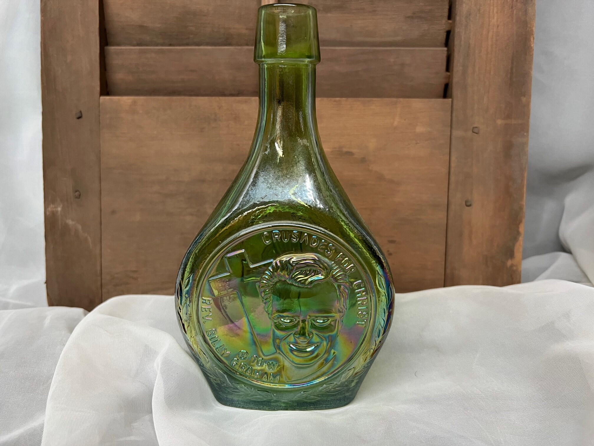 Vintage Wheaton Rev. Billy Graham Bottle - Etsy