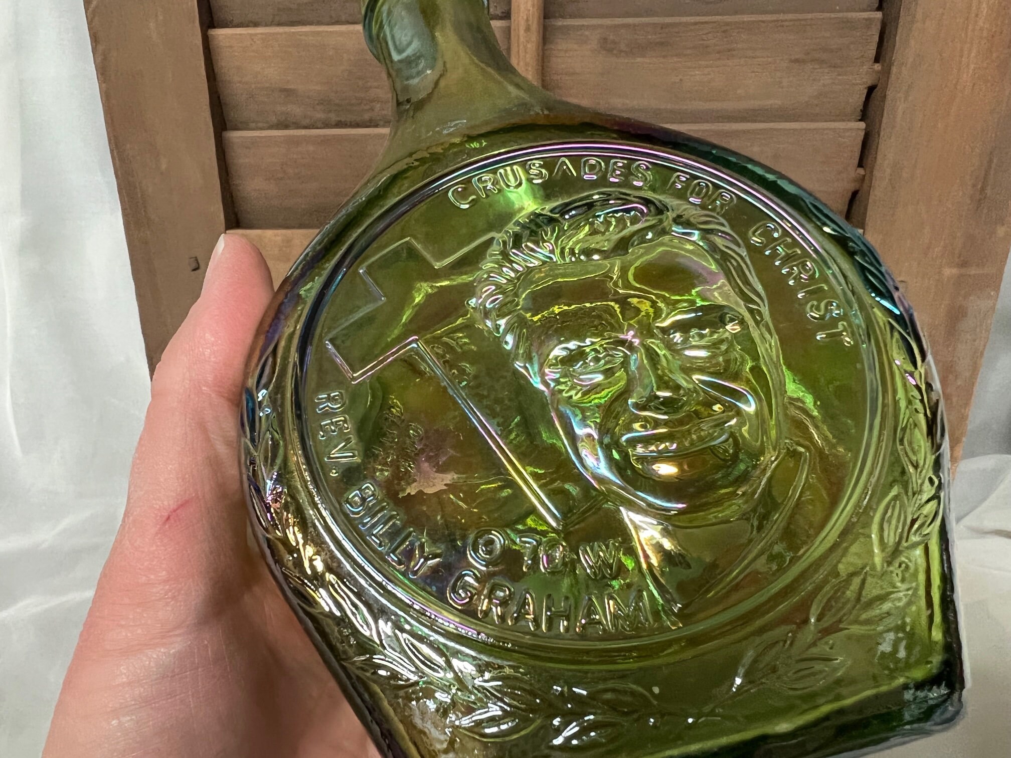 Vintage Wheaton Rev. Billy Graham Bottle - Etsy