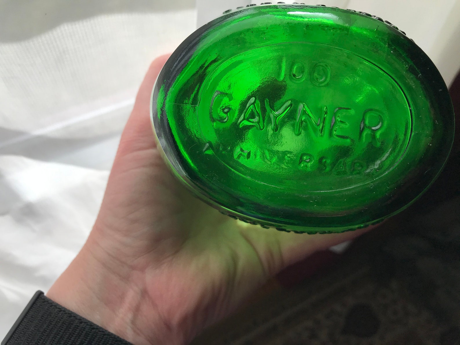 Gayner Glass Works Vintage Bottle / Gayner 100 Anniversary Bottle ...
