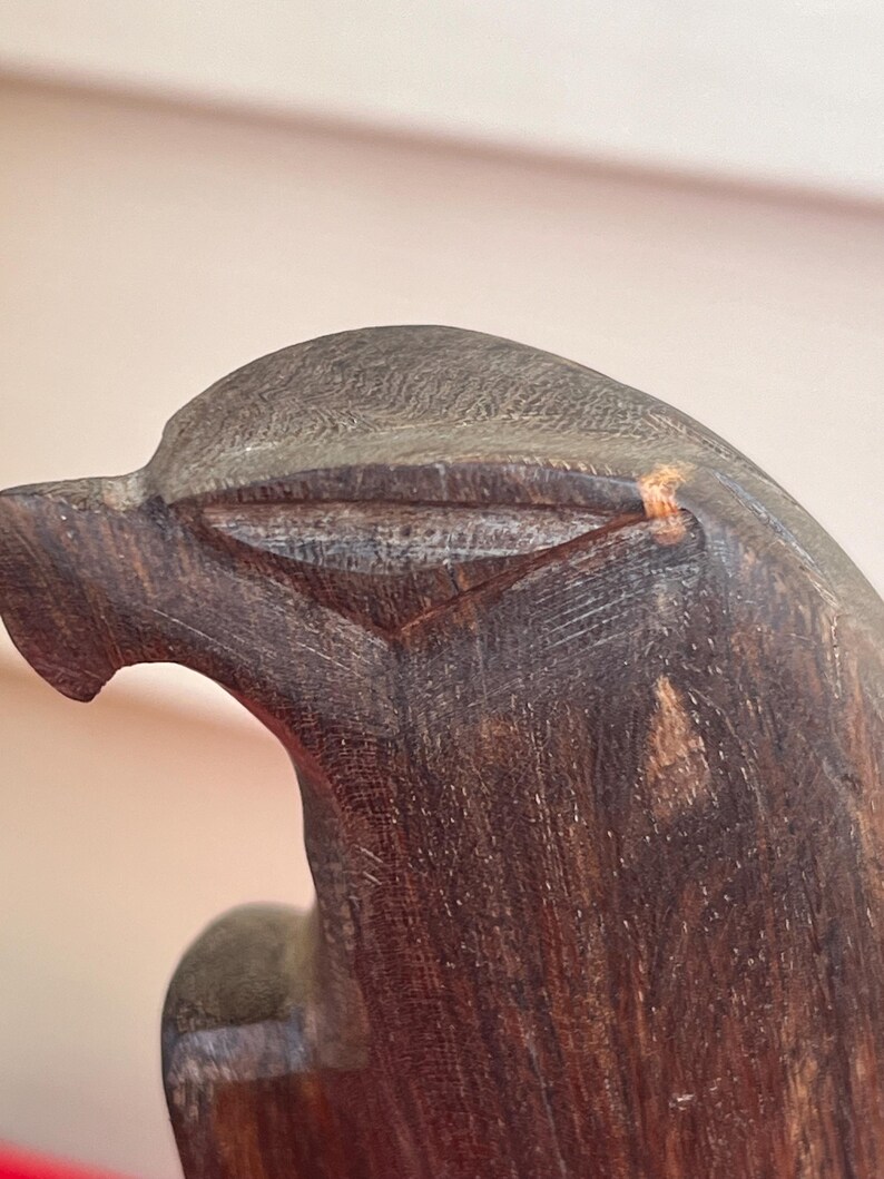 Vintage MCM Carved Wood Falcon Eagle Hawk - Etsy