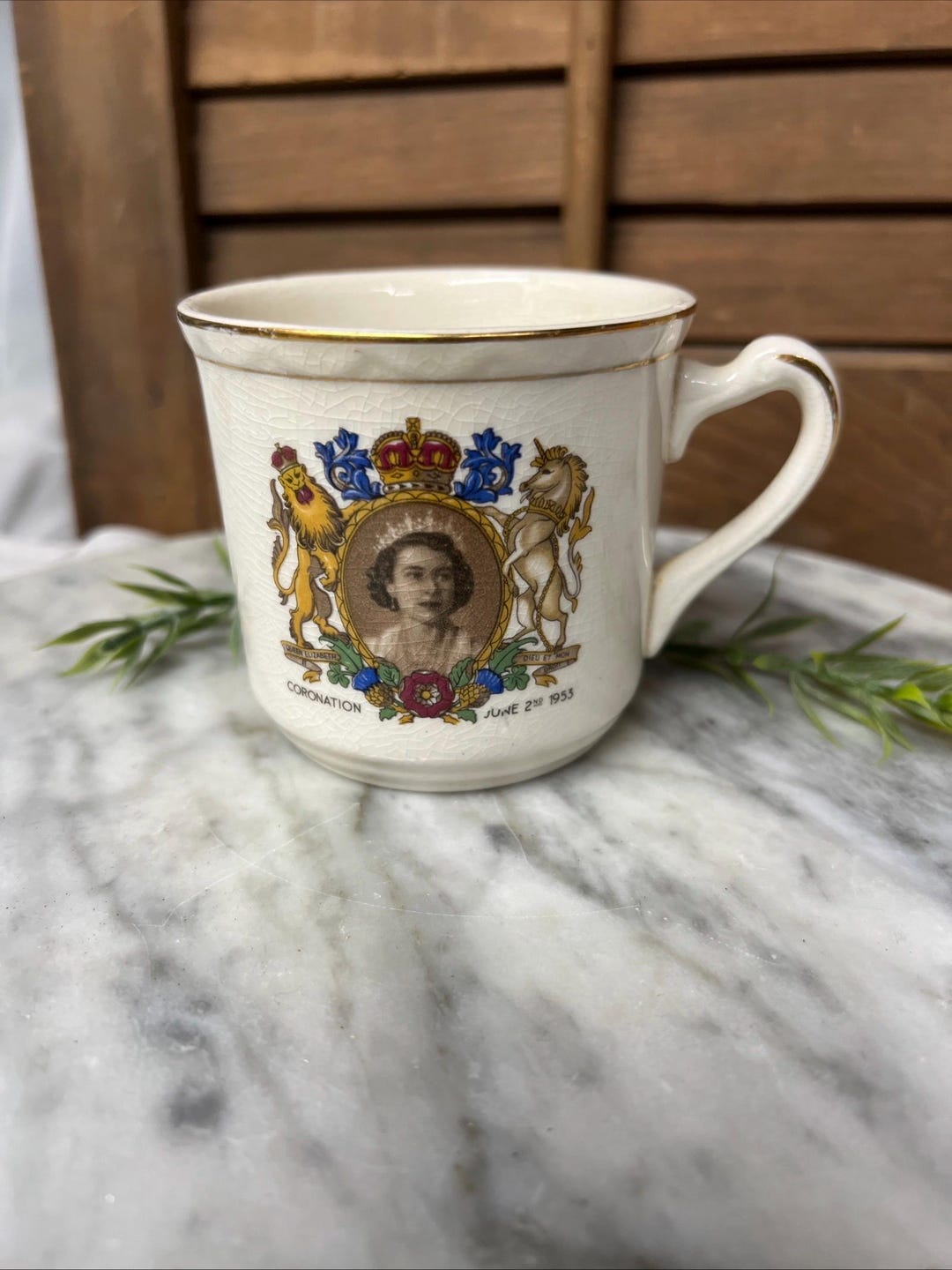 Queen Elizabeth Coronation June 2nd, 1953 Tea Cup Royal Falcon Ware ...
