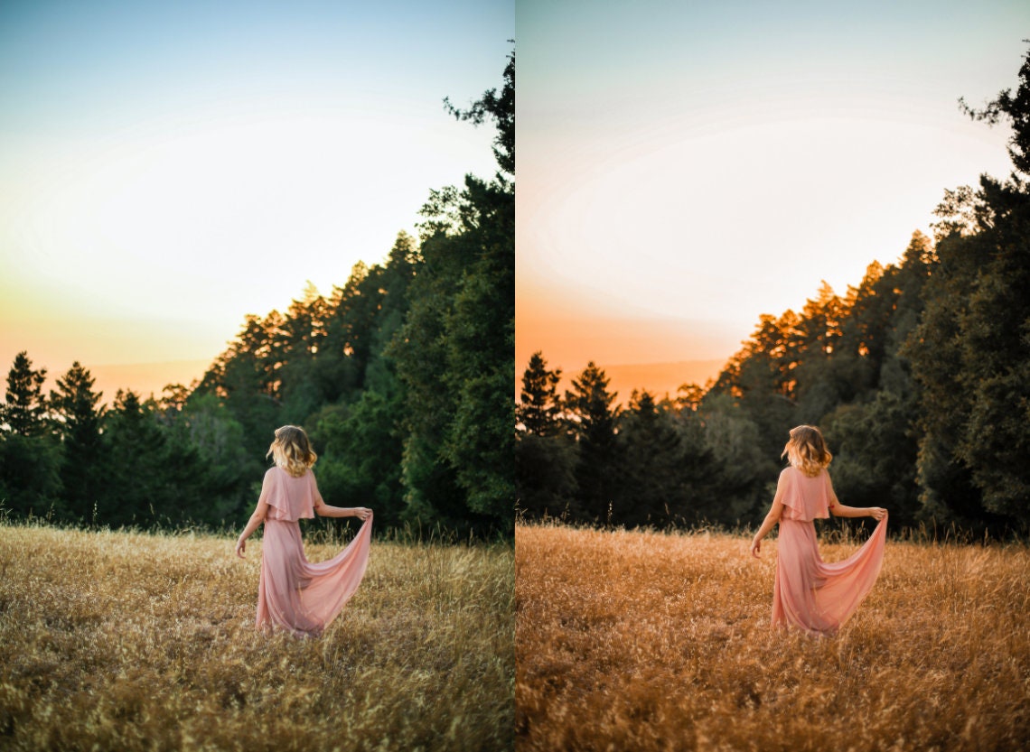 Golden Hour Lightroom Presets: Mobile & Desktop, Warm Sunny Filter - Etsy