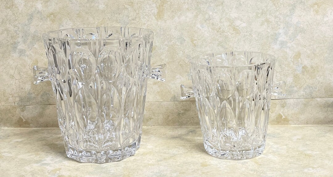 Bleikristall 24% Lead Crystal Champagne Ice Bucket Germany Set of 2 - Etsy