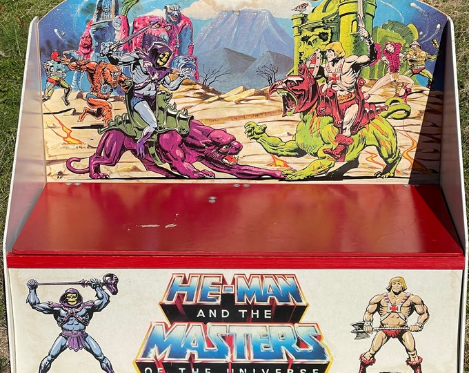 He-man MOTU Toy Box Chest Bench American Toy & Furniture Co 1984 - Etsy