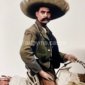 Giclée Print, Emiliano Zapata, Revolutionary, Mexico, Zapatismo ...