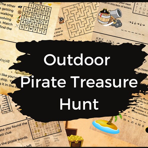 Outdoor Pirate Treasure Hunt for Kids Pirate Scavenger Hunt - Etsy
