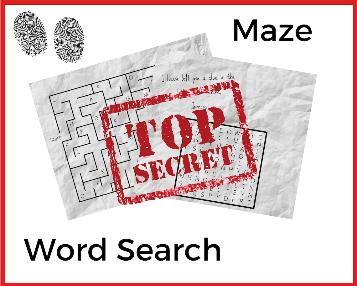 Secret Agent Mystery Mission for Kids Printable Spy Escape Room Game ...