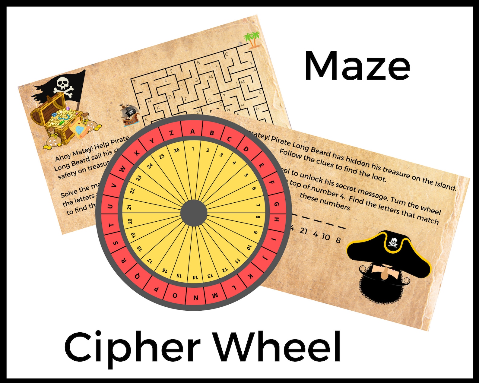 Outdoor Pirate Treasure Hunt for Kids Pirate Scavenger Hunt Clues ...