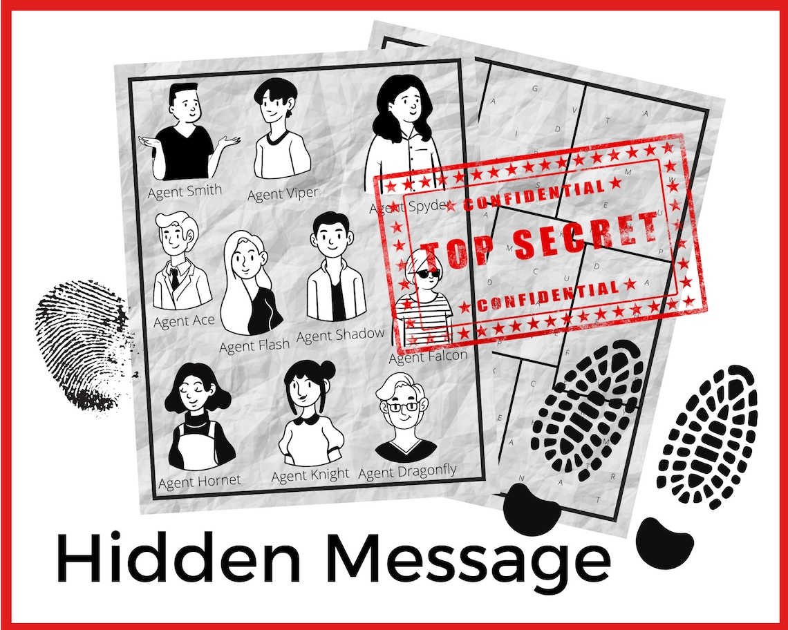 Secret Agent Mystery Mission for Kids Printable Spy Escape Room Game ...