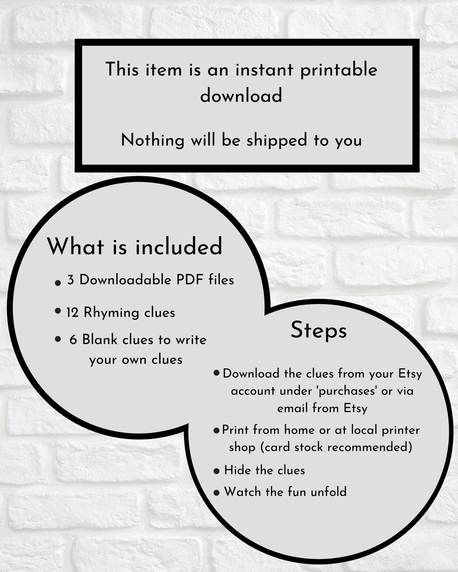 Indoor Scavenger Hunt Clue Kid Treasure Hunt Template Printable Clue ...