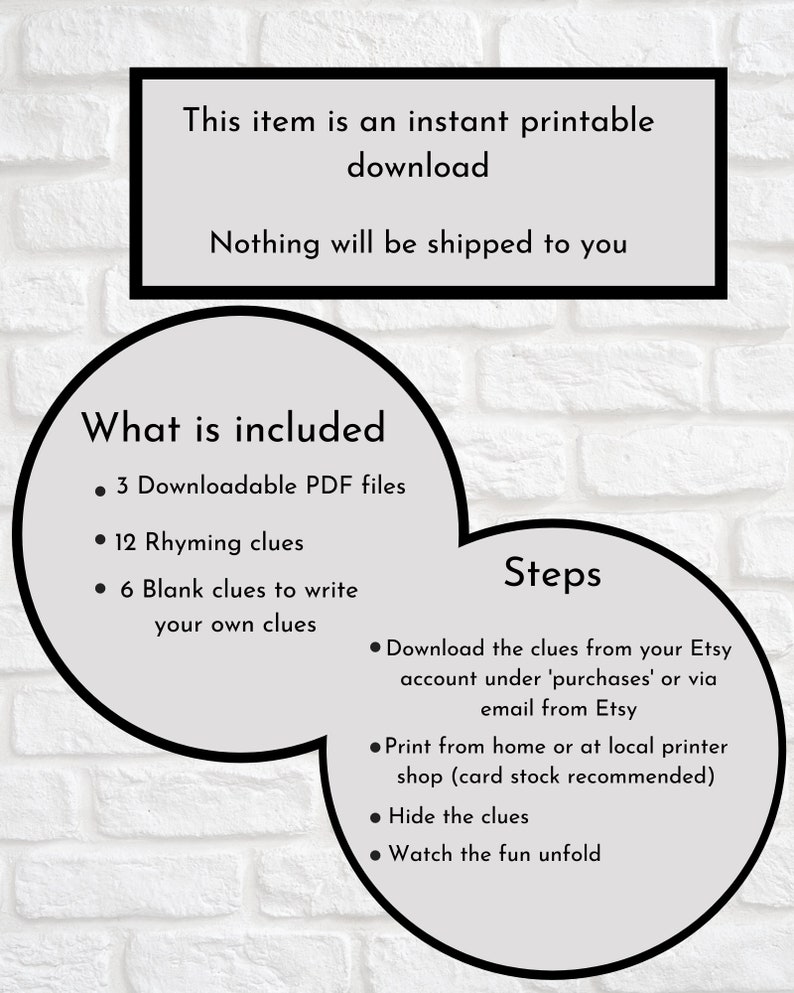 Indoor Scavenger Hunt Clue Kid Treasure Hunt Template Printable Clue ...