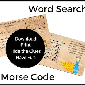 Outdoor Pirate Treasure Hunt for Kids Pirate Scavenger Hunt Clues ...