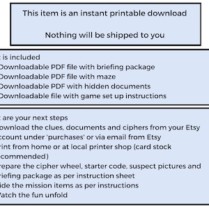 Secret Agent Mystery Mission for Kids Printable Spy Escape Room Game ...