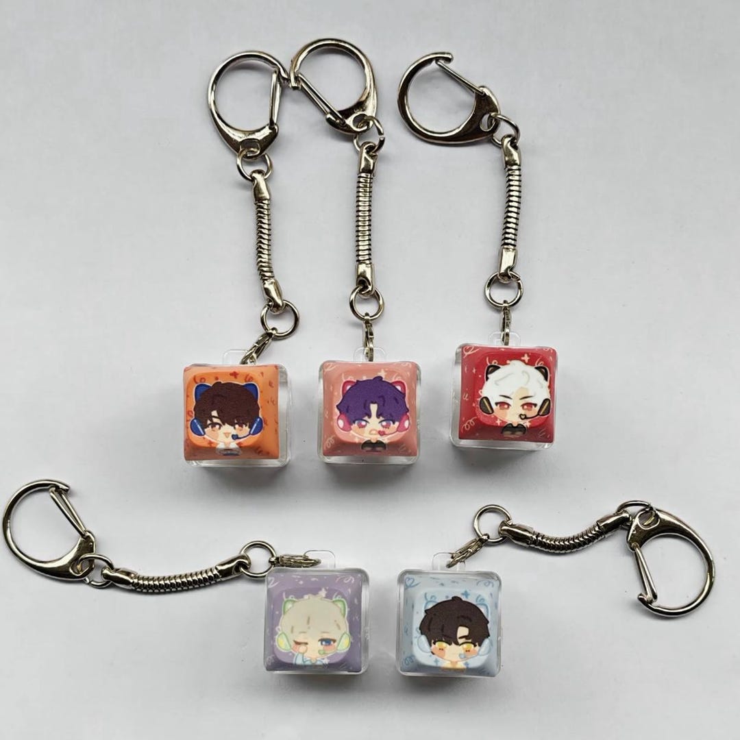 Love and Deepspace Discord Kitten Keycap Fidget Keychain Charms | Sylus ...
