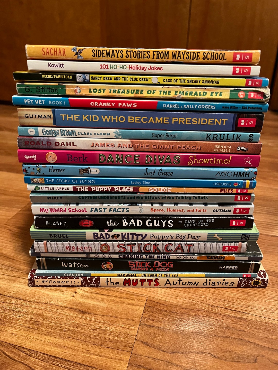 Book Set 20 Chapter Books, Dahl, Nancy Drew, Geronimo - Etsy