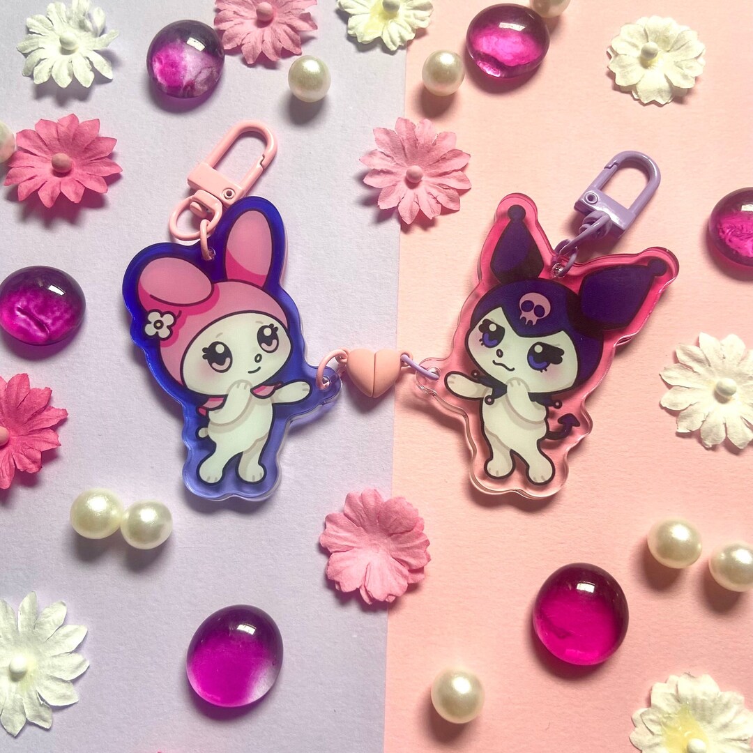 Kuromi & My Melody Magnet Charms - Etsy