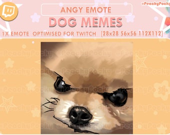 Twitch Emote 1x Side Eye Judging Dog Dog Meme Twitch Emotes / Streamer ...