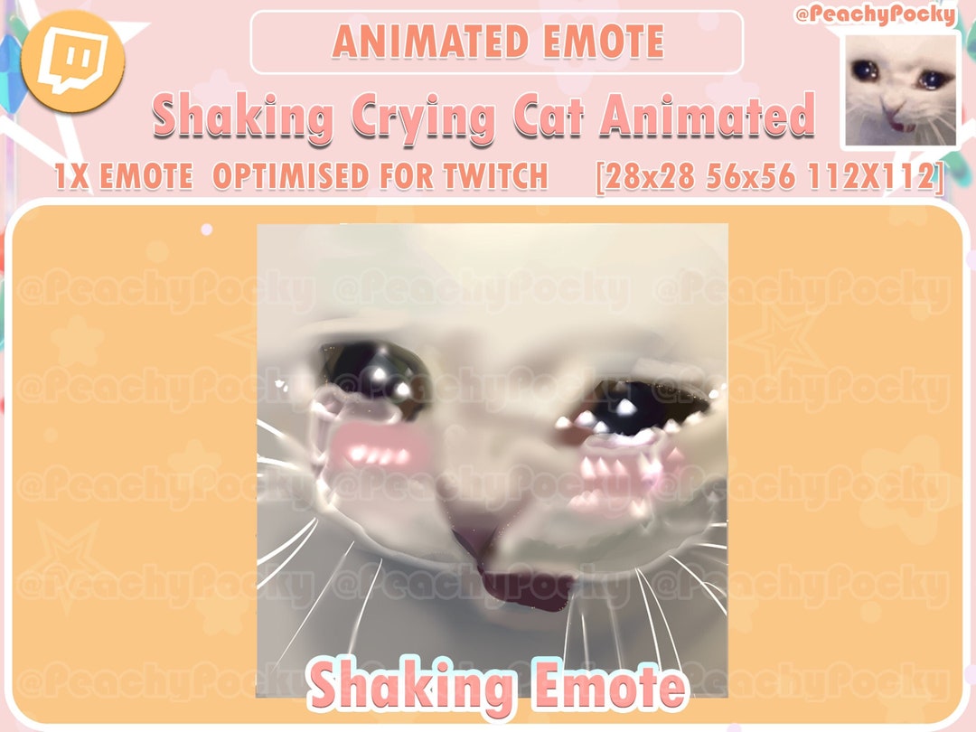 ANIMATED Twitch Emote 1x Animated Cat Twitch Meme Emotes - Cat Shaking ...