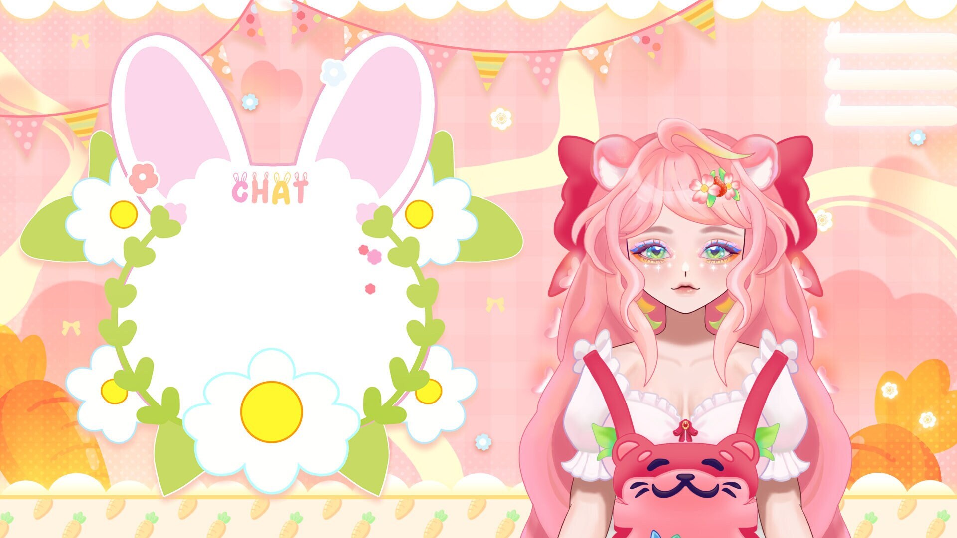 Easter Spring Twitch Overlay | Stream Overlay | Animated Background ...