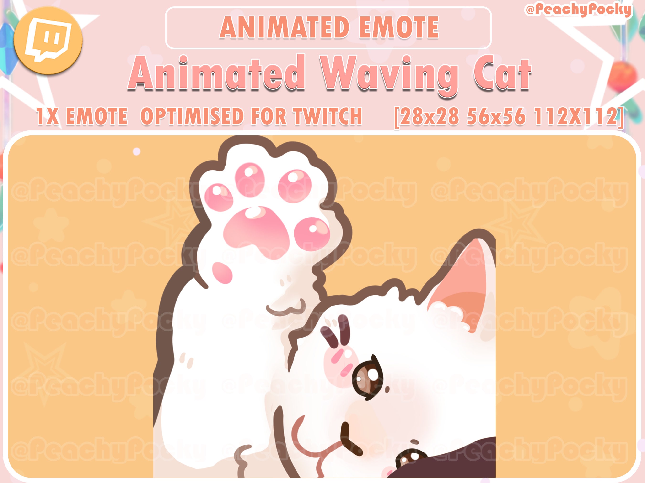 Animated Twitch Emote Streamer 1x Animated Cat Twitch Meme Emotes - Cat ...