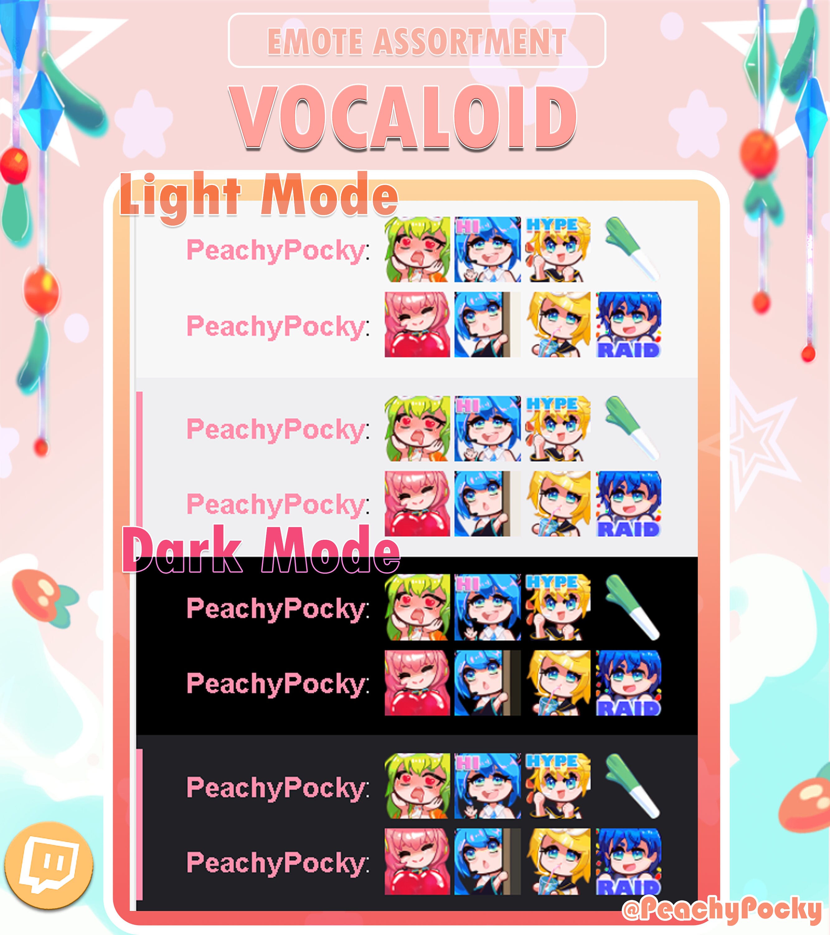 Twitch Emote 8x Vocaloid - Twitch Emotes / Streamer / Youtube / Discord ...