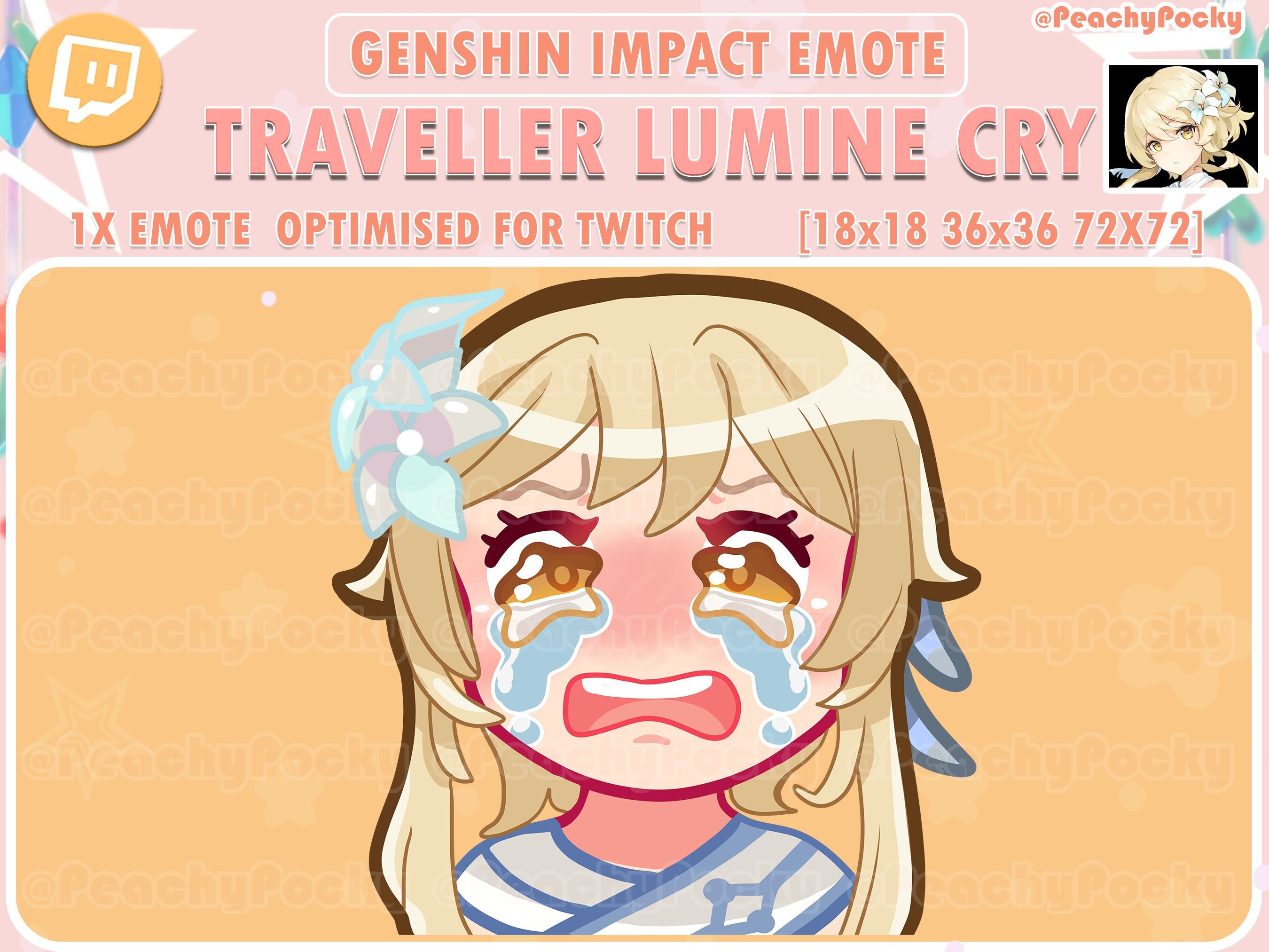 Genshin Impact Twitch Emote Streamer 1x Genshin Twitch Meme Emotes ...