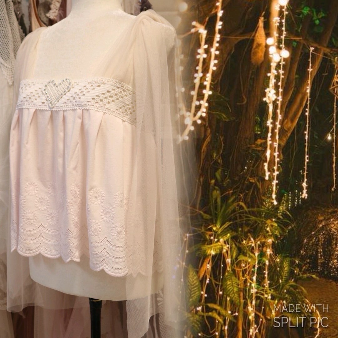 Handmade Fairy Ethereal Lace-up Top - One of a Kind Fairytale ...