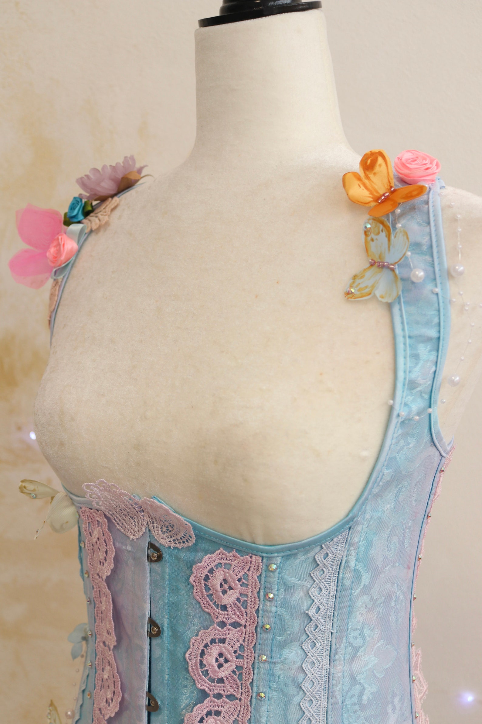 Enchanted Turquoise & Lilac Fairy Corset - One of a Kind Luxury Art to ...