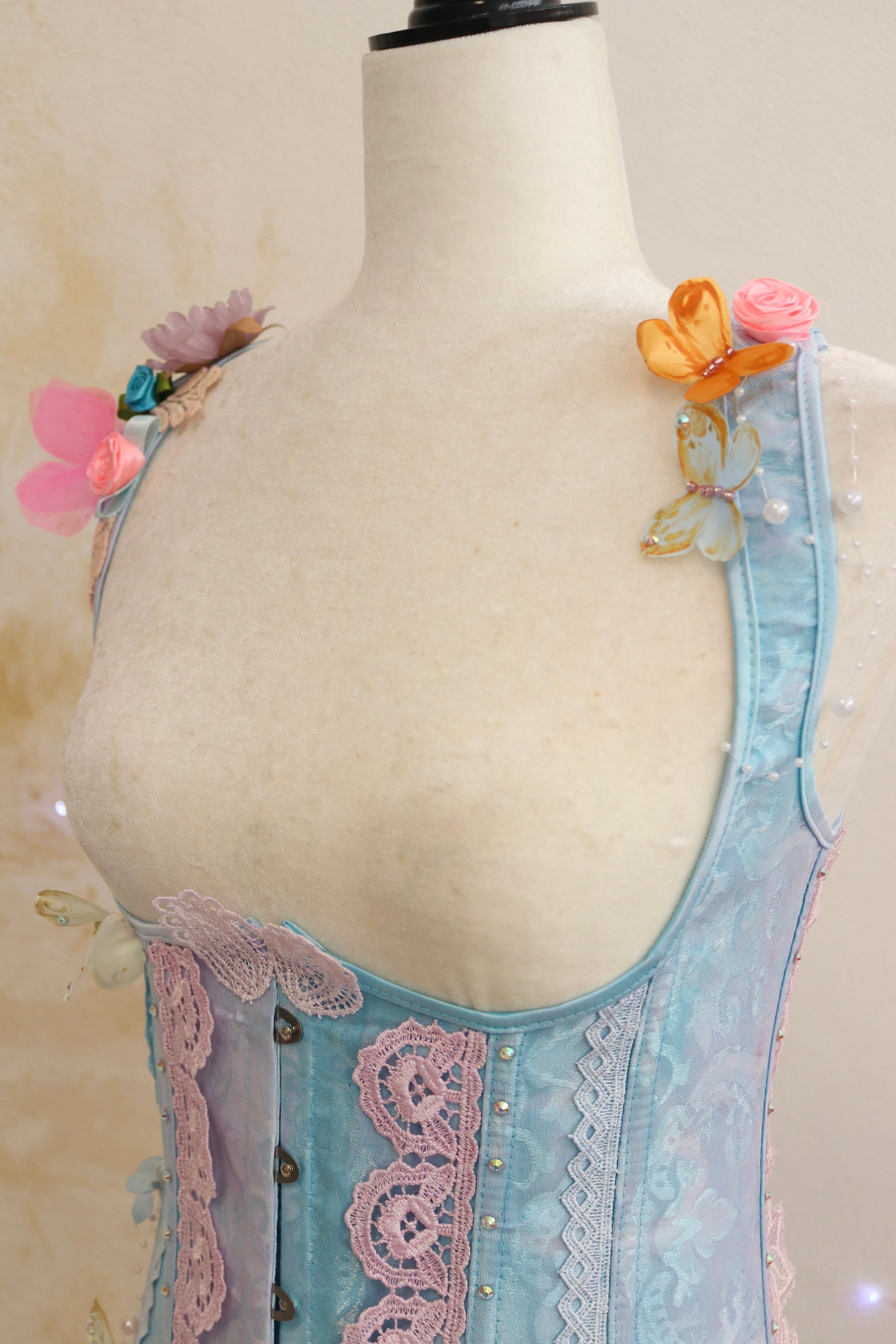 Enchanted Turquoise & Lilac Fairy Corset - One of a Kind Luxury Art to ...