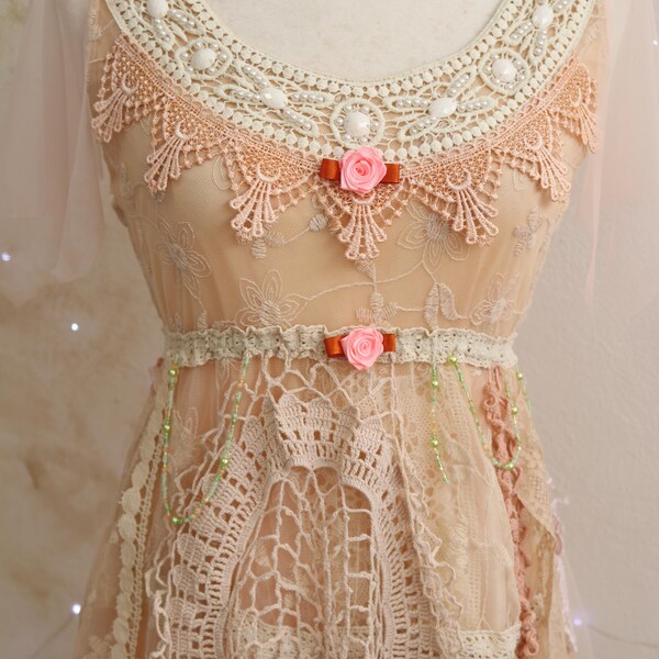 Boho Lace Dress - Etsy