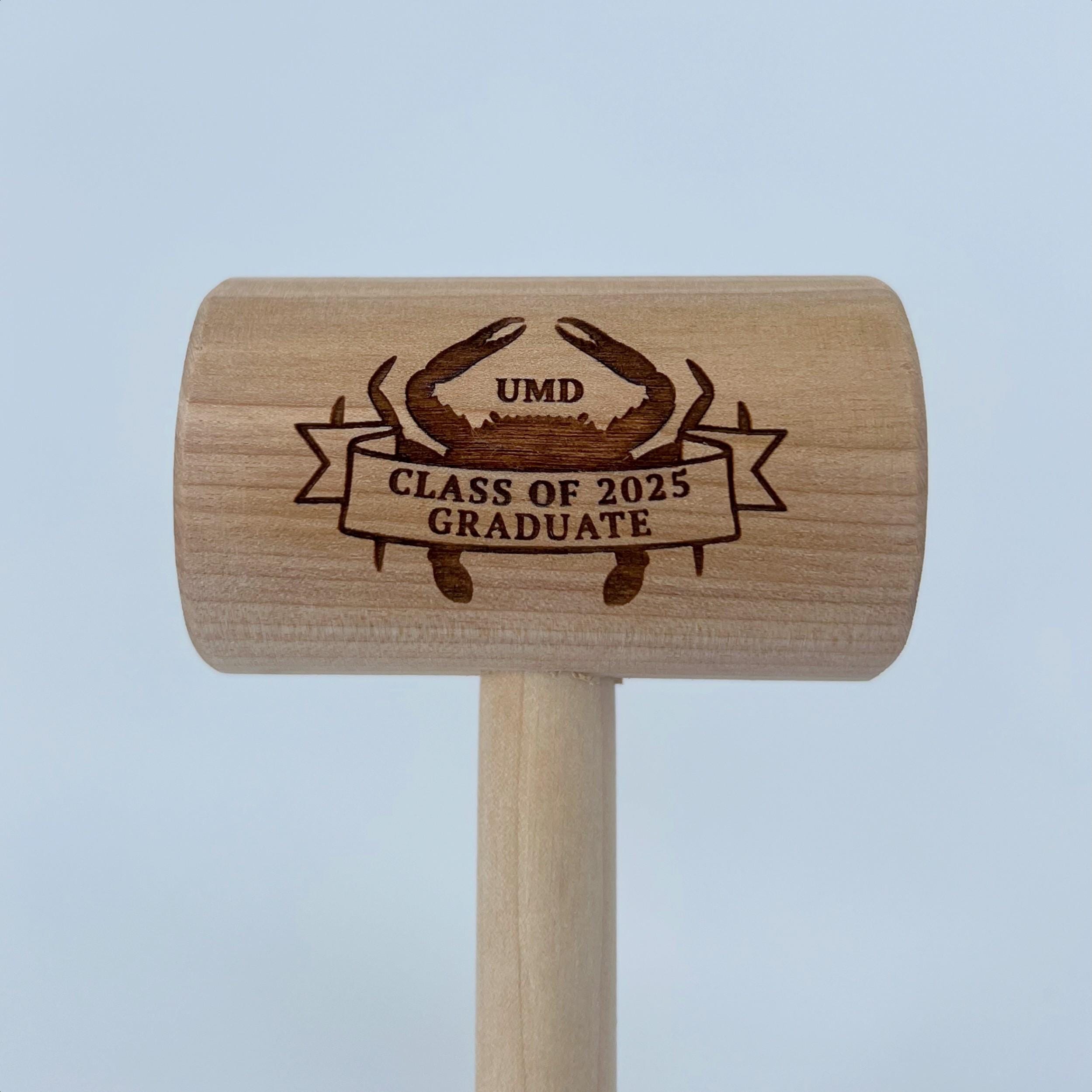 Laser Engraved Crab Mallet Set of 6, Custom Wooden Crab Mallet ...