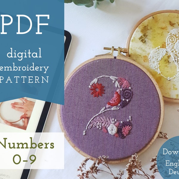 Embroidery Numbers - Etsy