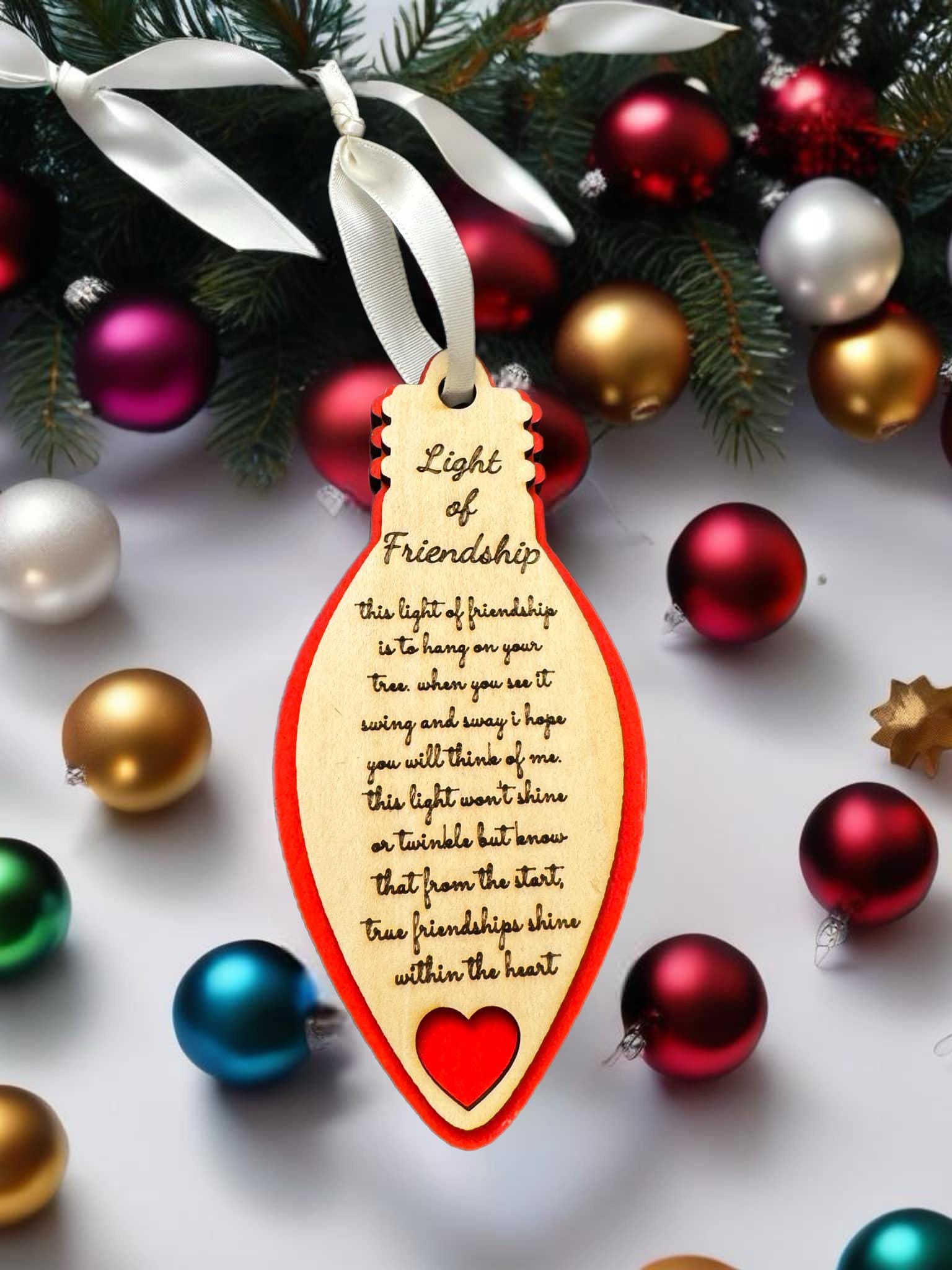 Light of Friendship Ornament SVG - Etsy