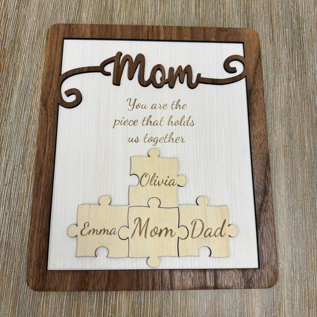 Mothers Day Puzzle Piece Sign - Etsy