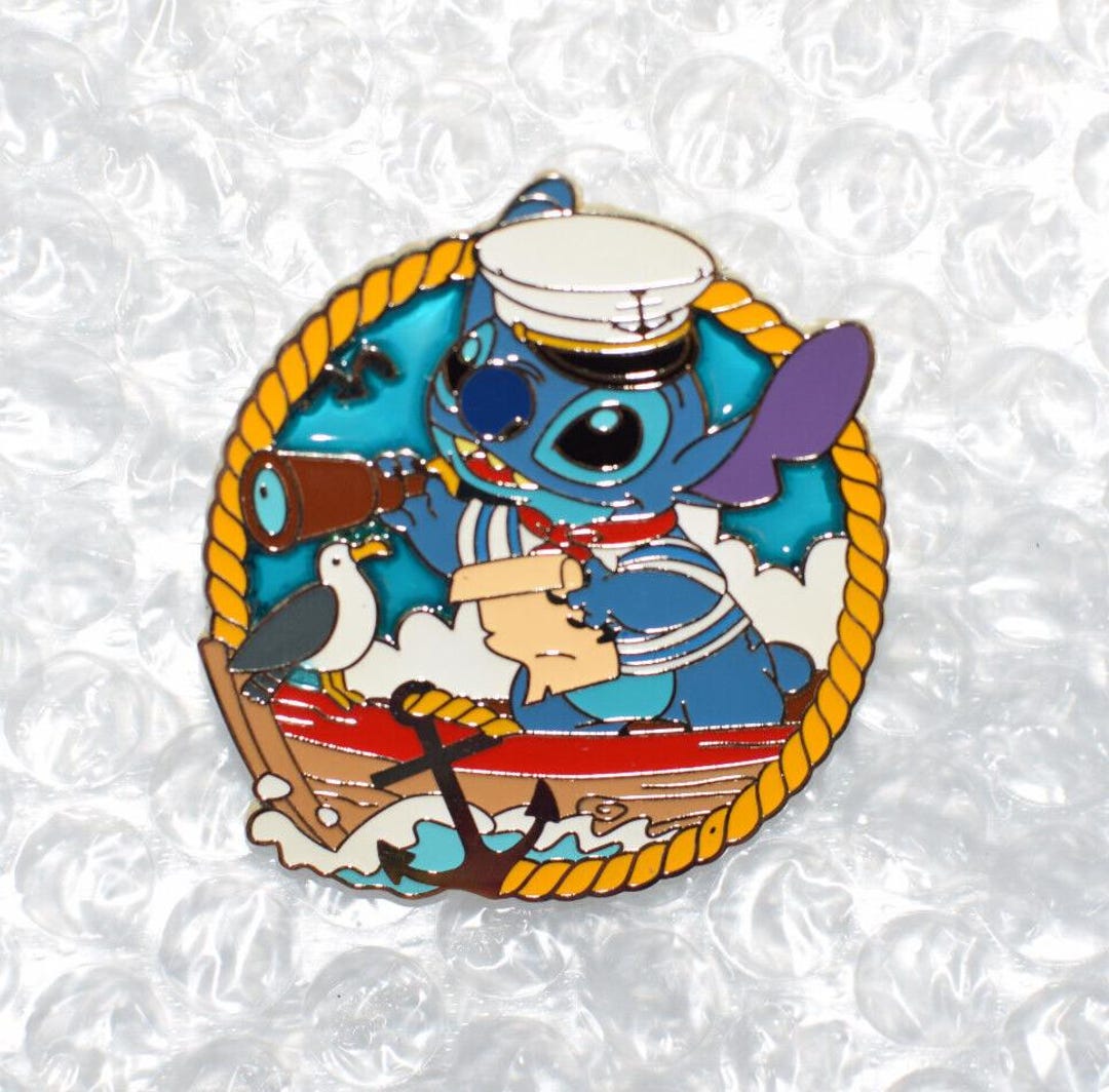 Stitch Lilo and Stitch Boat & Telescope Nautical Disney Pin G - Etsy