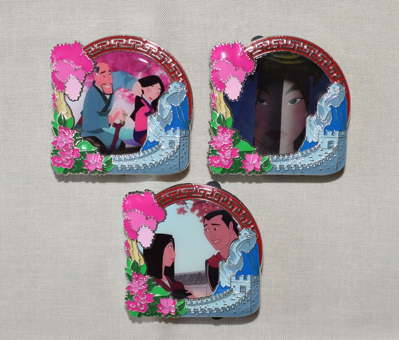 Mulan Frame Disney Pin Park Pack Limited Edition 500 Create a | Etsy