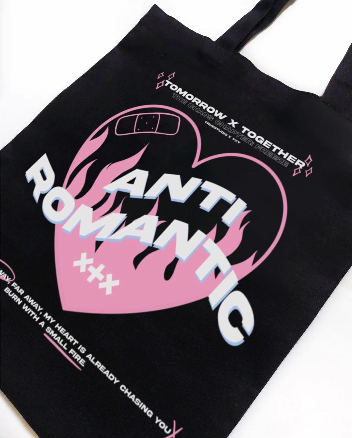 TXT Tote Bag Diseño Estético Anti Romántico Mañana X Juntos Kpop Merch ...