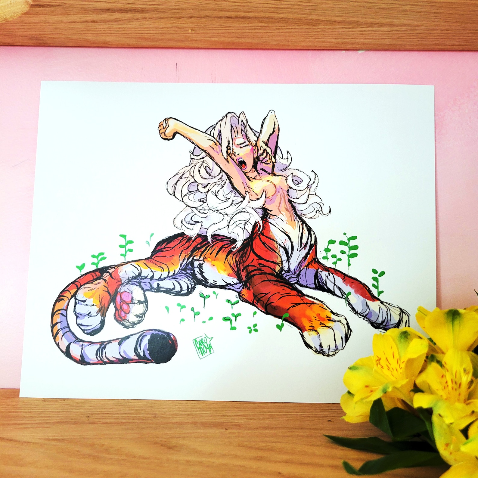 Teegra Stretch Print original Character - Etsy