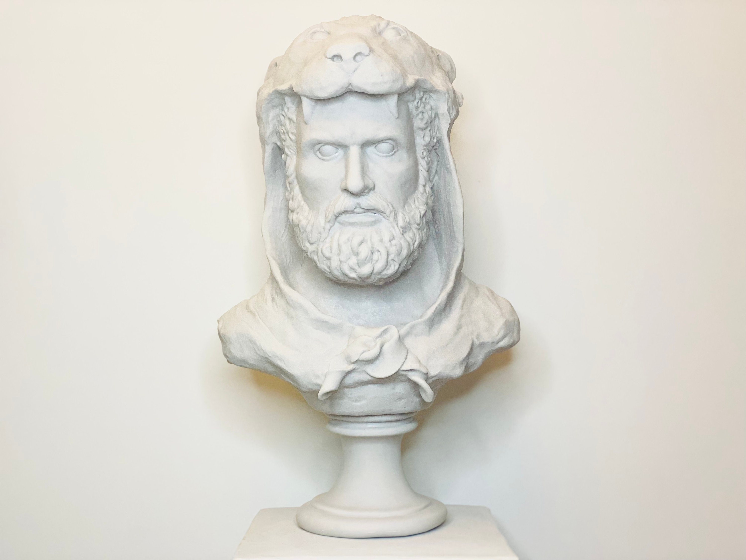 Large Hercules Sculpture Statue 20 INCHES Hercules Bust - Etsy