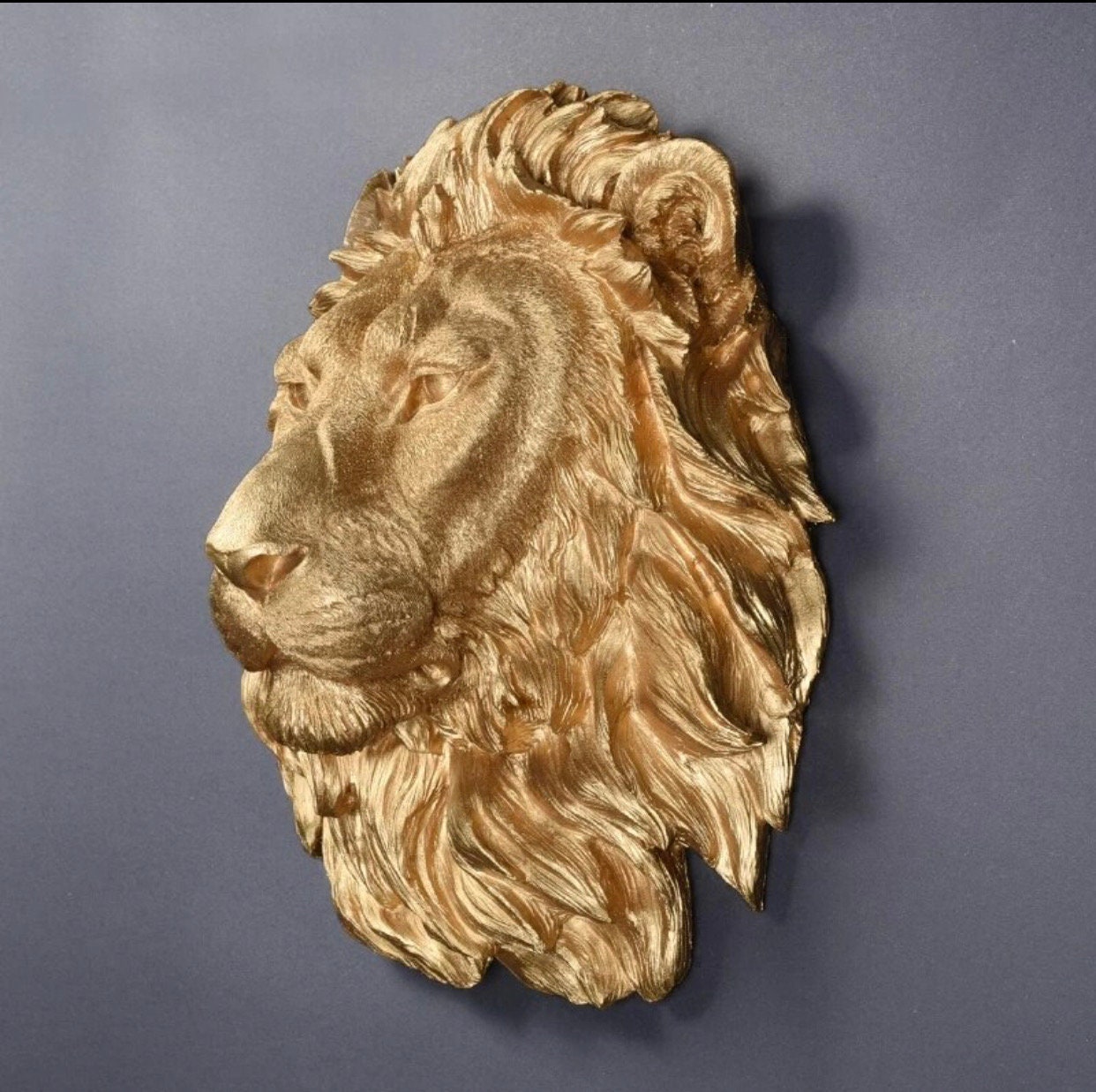 XL Lion Head Wall Mount Over Sized Wild Animal Wall - Etsy