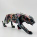 Cubic Panther Sculpture, Leopard Statue, Animal Figurine, Abstract ...