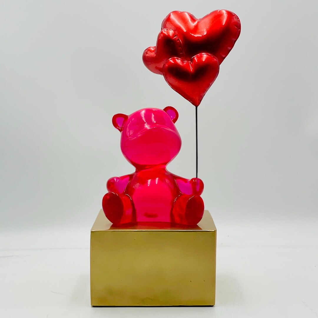 Luxury Cute Bear Statue, Lovers Sculpture Bear, Animal Lovers Bear ...