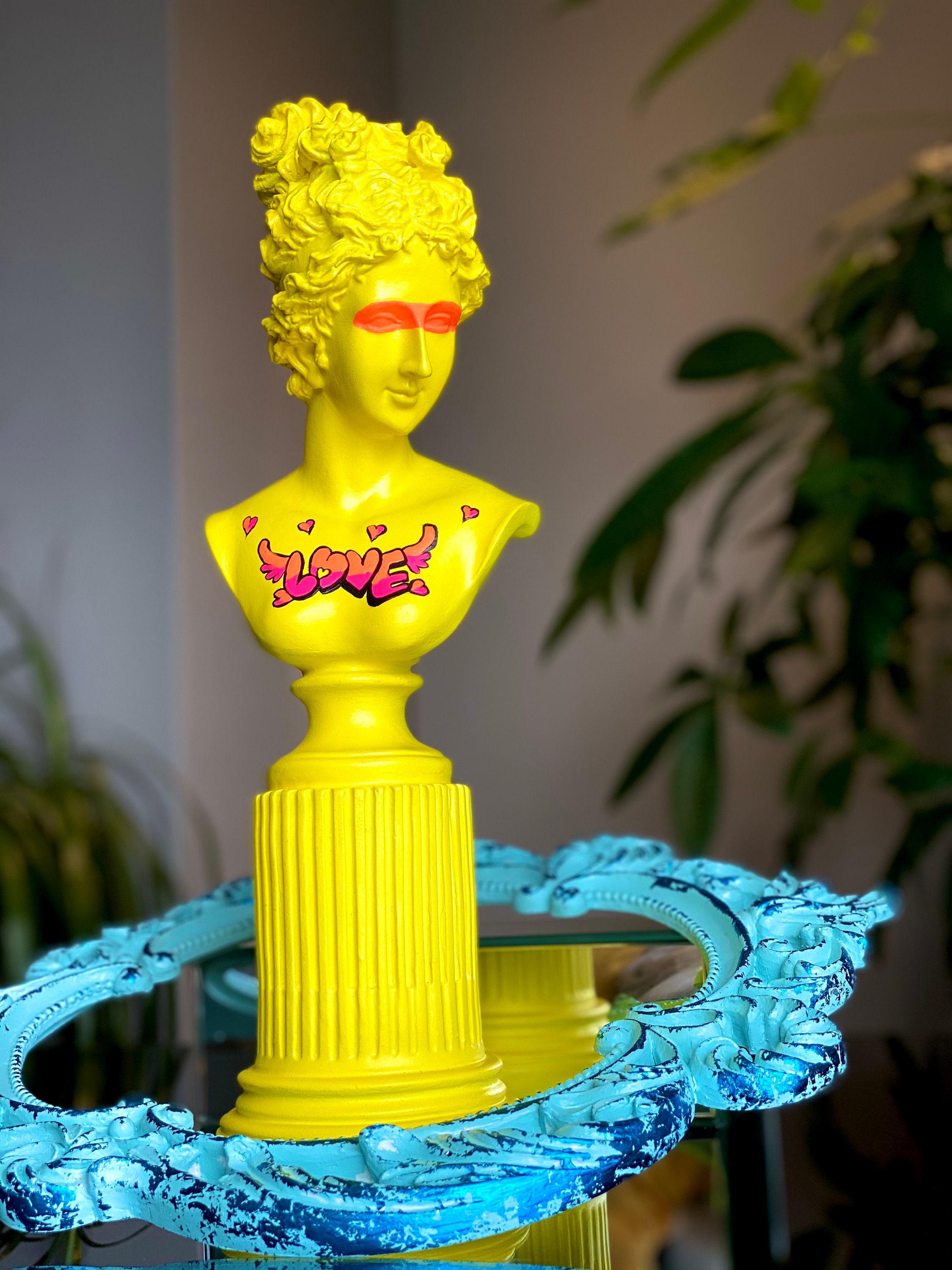 Pop Art Greek Statue Modern Art Home Decor Pop Art Unique - Etsy