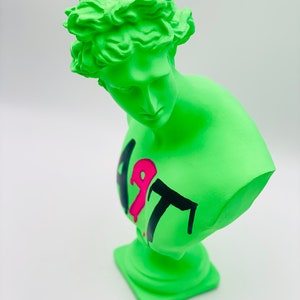 Pop Art Statue, Greek God Apollon Sculpture, Apollon Statue, Neon Art ...