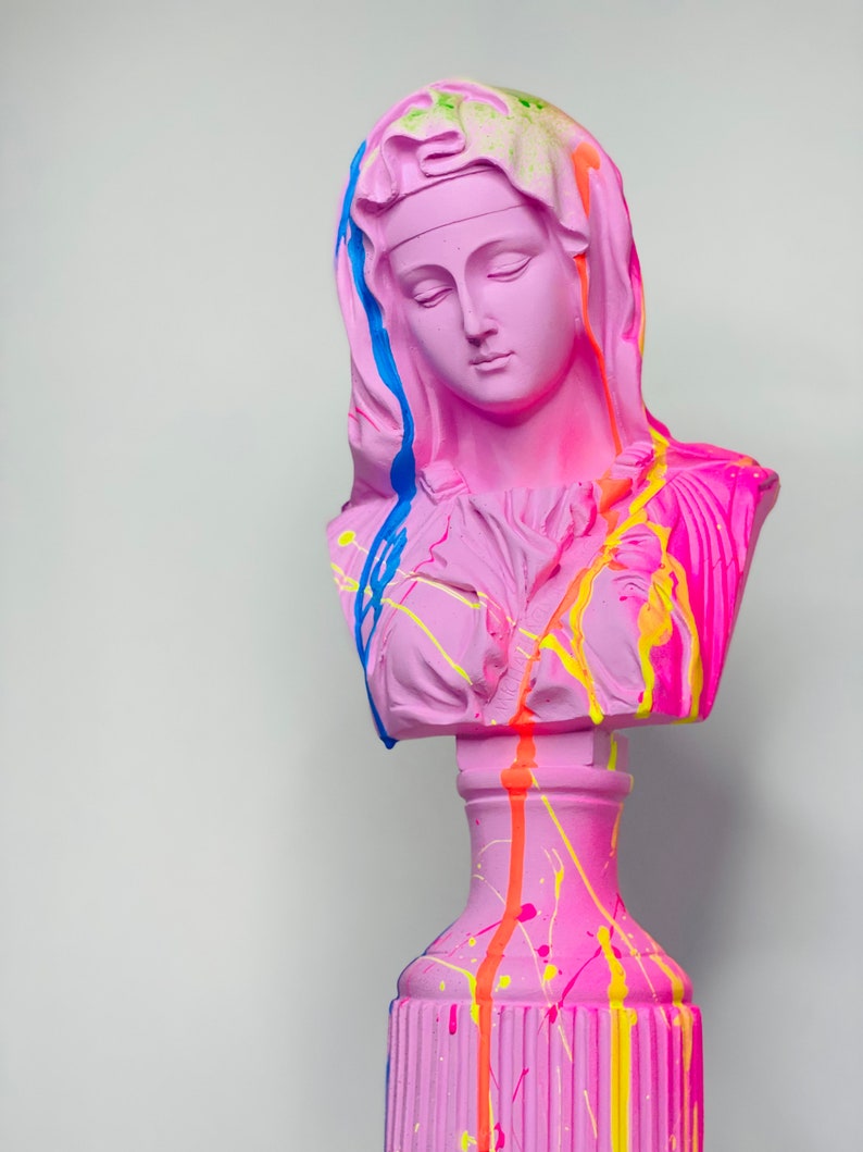 Virgin Mary Statue, Pop Art Virgin Mary Sculpture, Greek Goddess ...