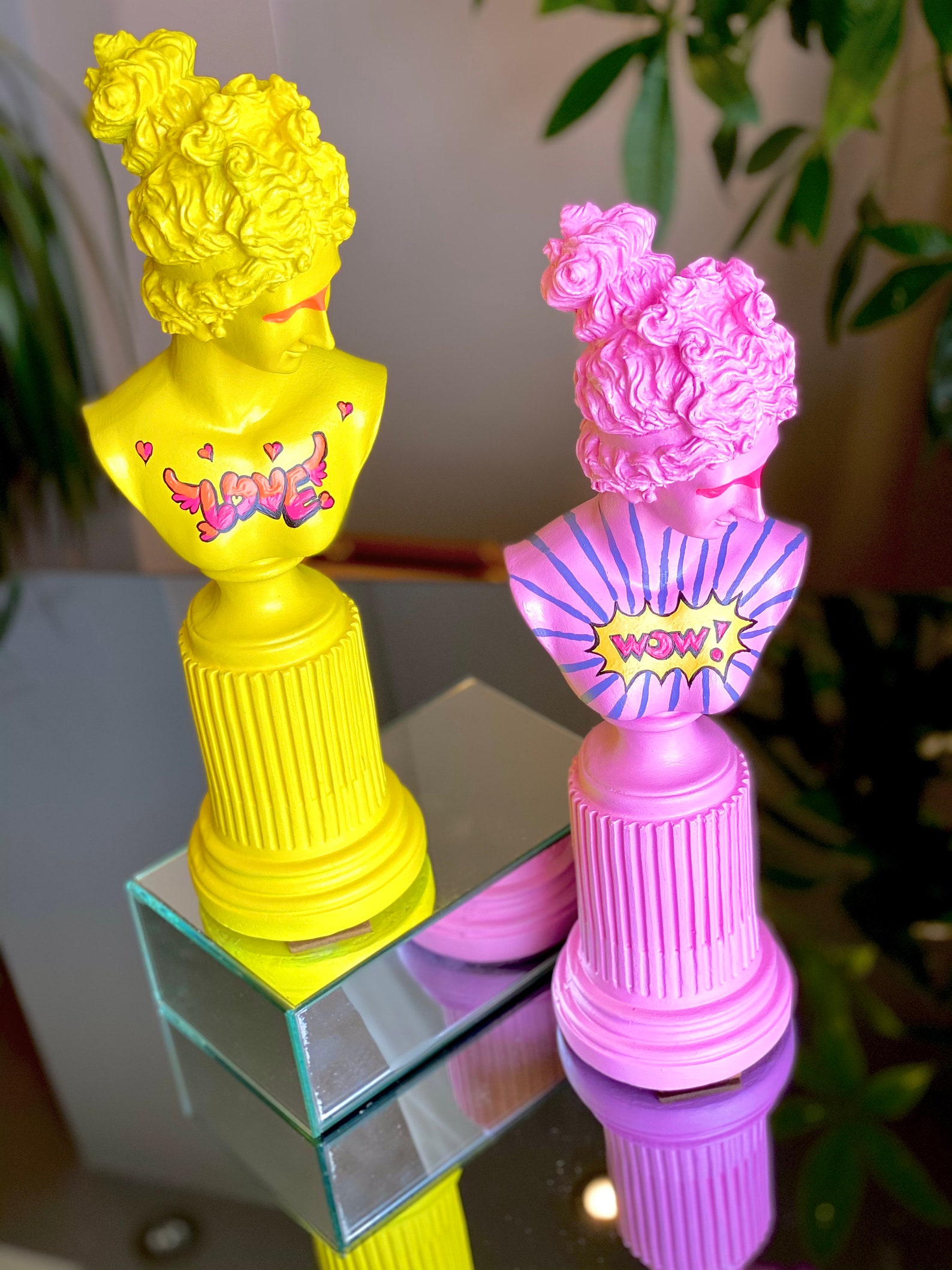 Pop Art Greek Statue Modern Art Home Decor Pop Art Unique | Etsy