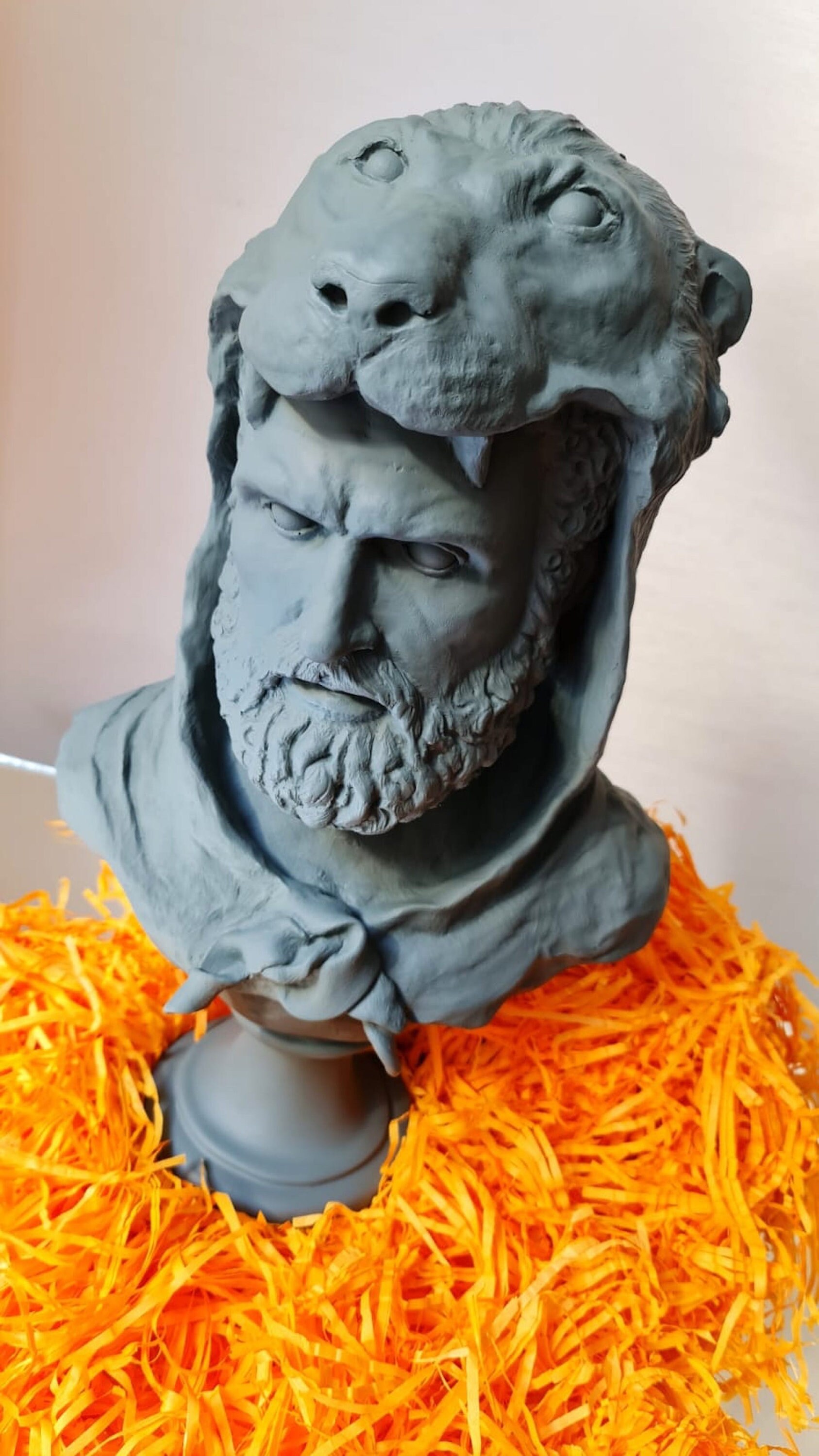 Large Hercules Sculpture Statue 20 INCHES Hercules Bust - Etsy