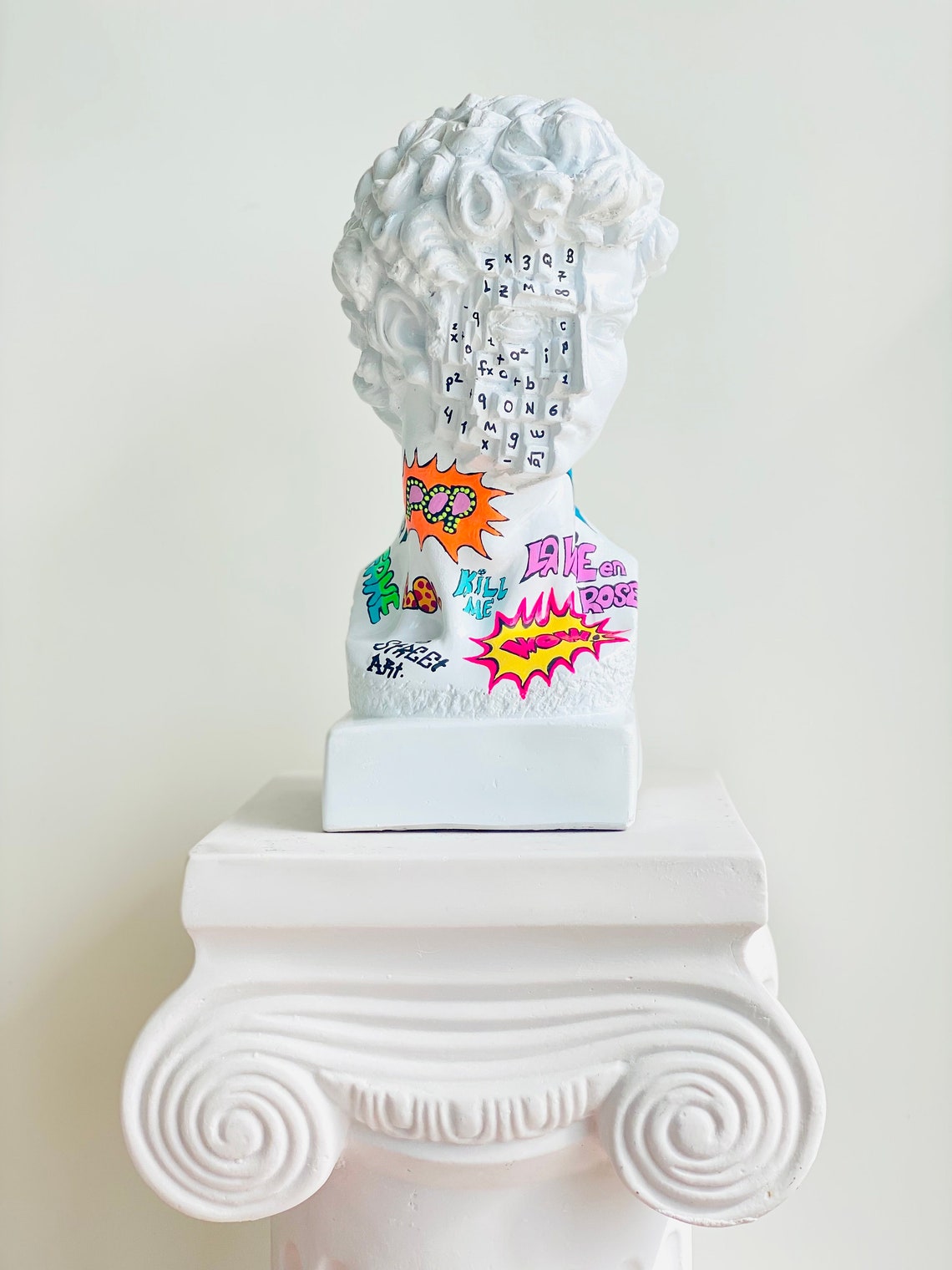 Pop Art Sculpture Pop Art David Bust David Statue - Etsy