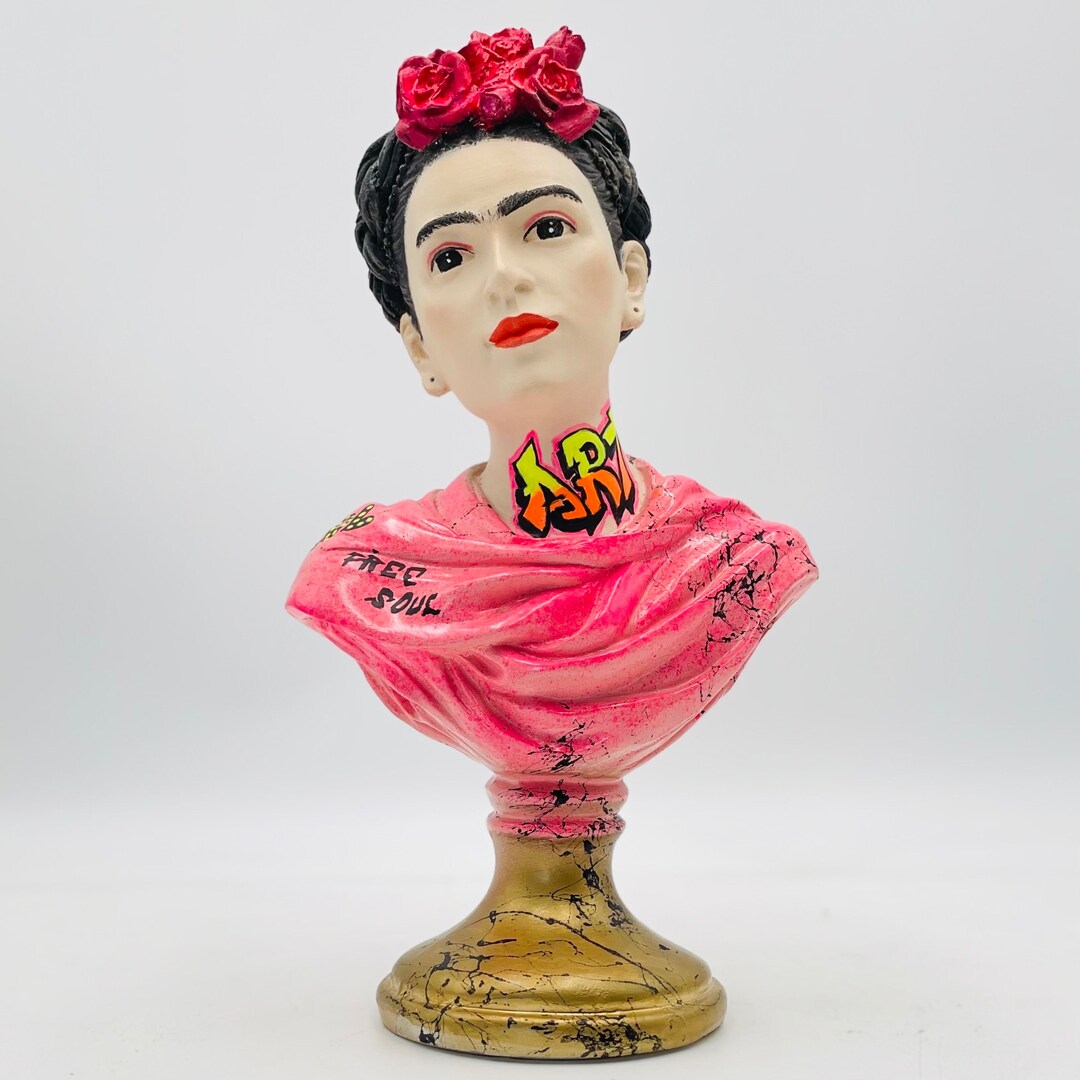 Frida Kahlo Sculpture, Graffiti Statue, Pop Art Sculpture, Frida Kahlo ...