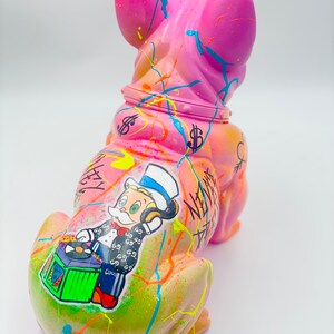 Kintsugi Design Dog Sculpture, VIP Pop Art Statue, Luxury French ...